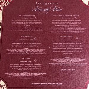 Livergreen | Makeup | Livegreen Beauty Box New | Poshmark